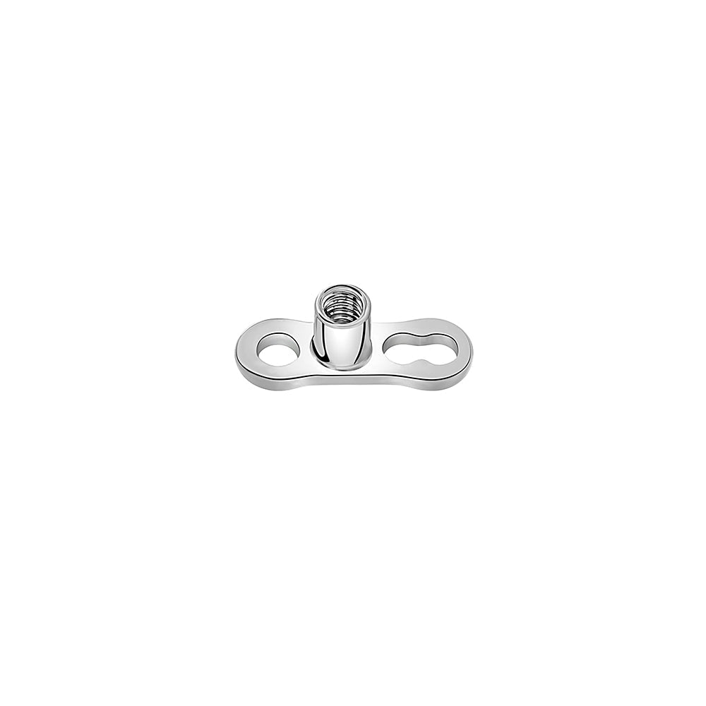 Titanium Dermal Anchor with 2-Hole Base – Tilum Jewelry