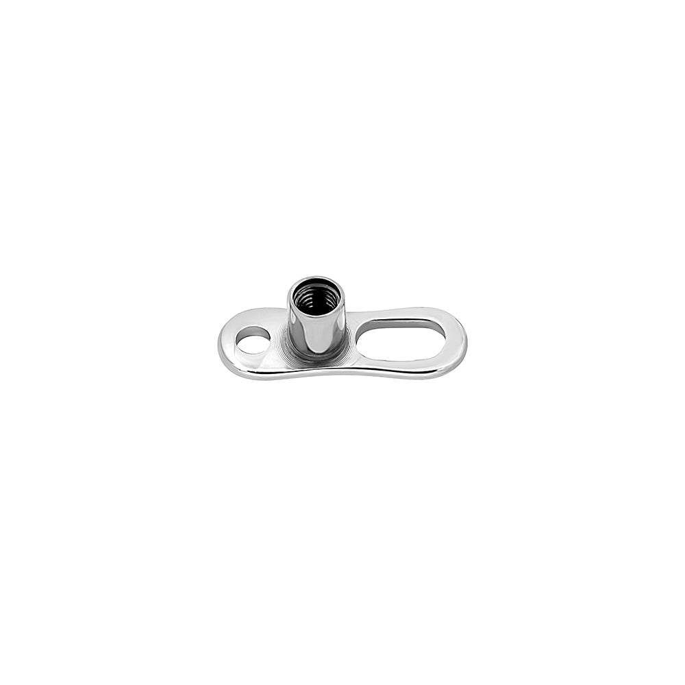 Titanium Dermal Anchor with 2-Hole Base - 7mm – Tilum Jewelry