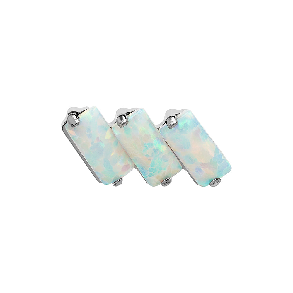 Opal Cluster Titanium Top - Threaded – Tilum Jewelry