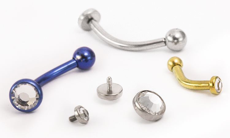 Bent Titanium Barbell - Threaded – Tilum Jewelry